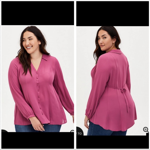 torrid | Tops | Torrid Harper Blouse Size | Poshmark